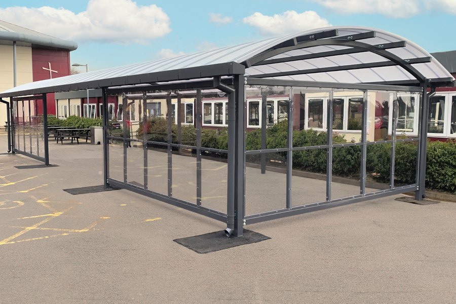 Motiva Duo™ | Curved Roof Canopy for Schools | A&S Landscape