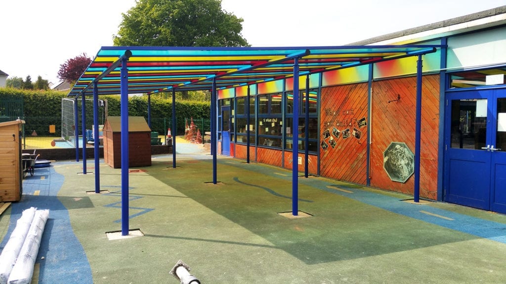 Multicoloured Polycarbonate | Coloured Roof Canopies | A&S Landscape