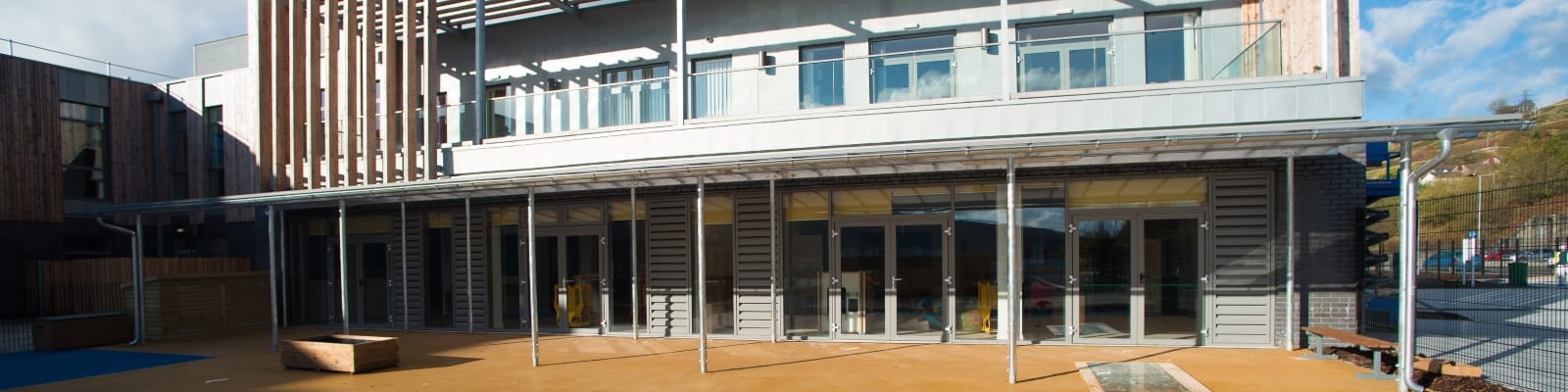 Bespoke Canopies at Ebbw Fawr Learning Community | A&S Landscape