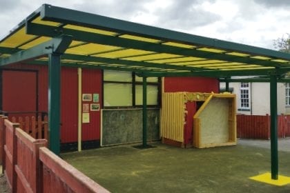 Whitecross High School add Covered Dining Area | A&S Landscape A&S ...
