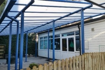 Play Area Canopy at Newdigate Primary School | A&S Landscape A&S Landscape