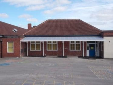 Shade Sail Dining Canopy in Wolverhampton School | A&S Landscape