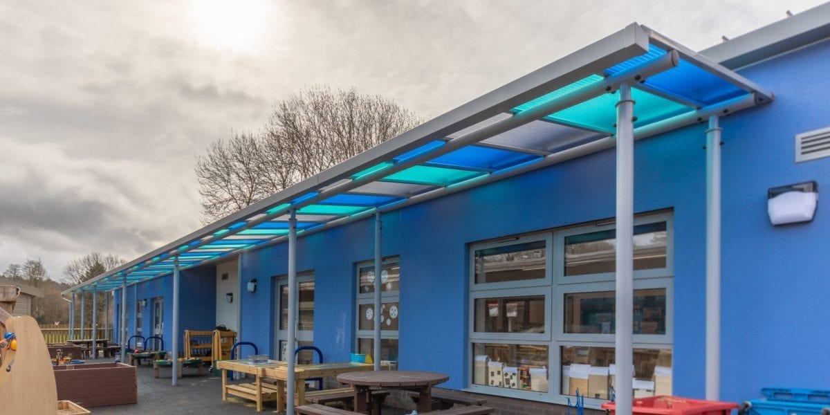 Multicoloured Polycarbonate | Coloured Roof Canopies | A&S Landscape