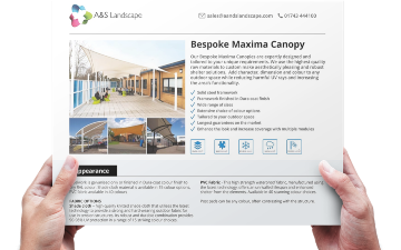 School Canopy Brochures | A&S Landscape
