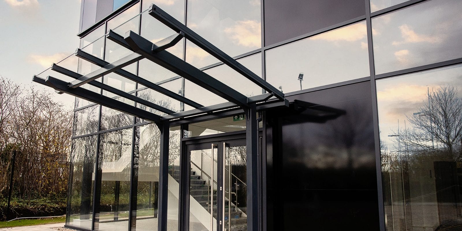 Estuary Boulevard in Liverpool Add Entrance Canopy | A&S Landscape