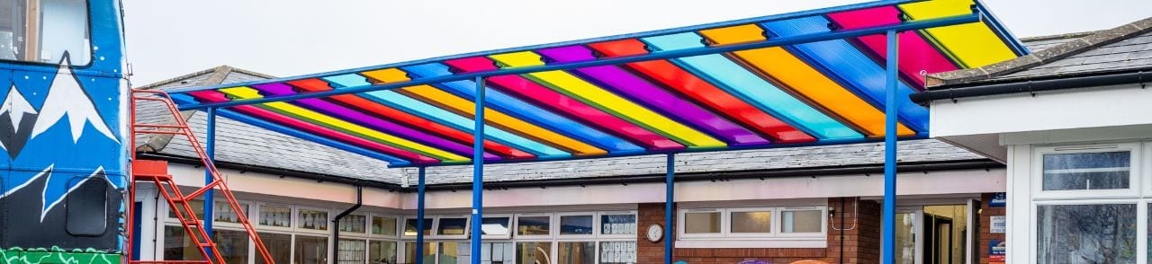 School Canopies | Secondary and Primary Schools Canopy | A&S Landscape
