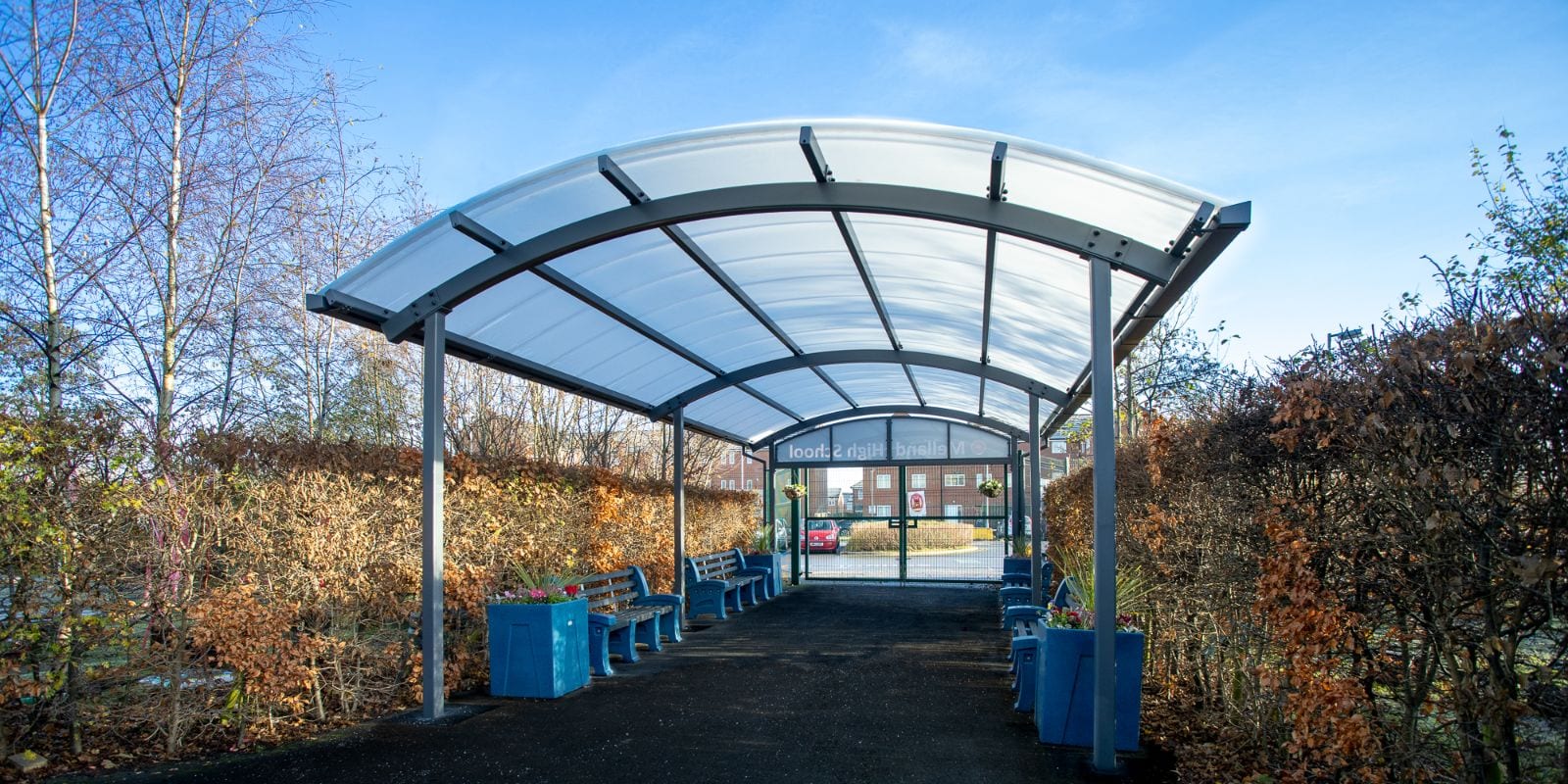 Melland High School In Manchester Install An Entrance Canopy A S