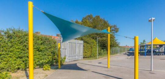 Playground Shade Sail Installed at Brentwood Preparatory School | A&S ...