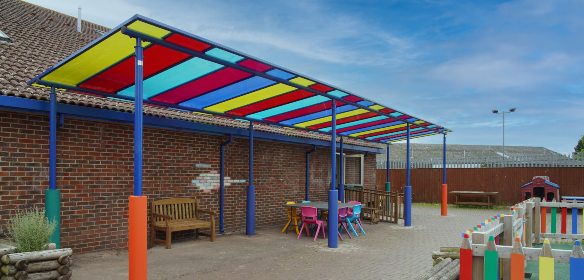 Playground Canopy at Mawsley Community Primary School in Mawsley | A&S ...