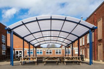 Elfed High School in Flintshire Adds Dining Shelter | A&S Landscape A&S ...