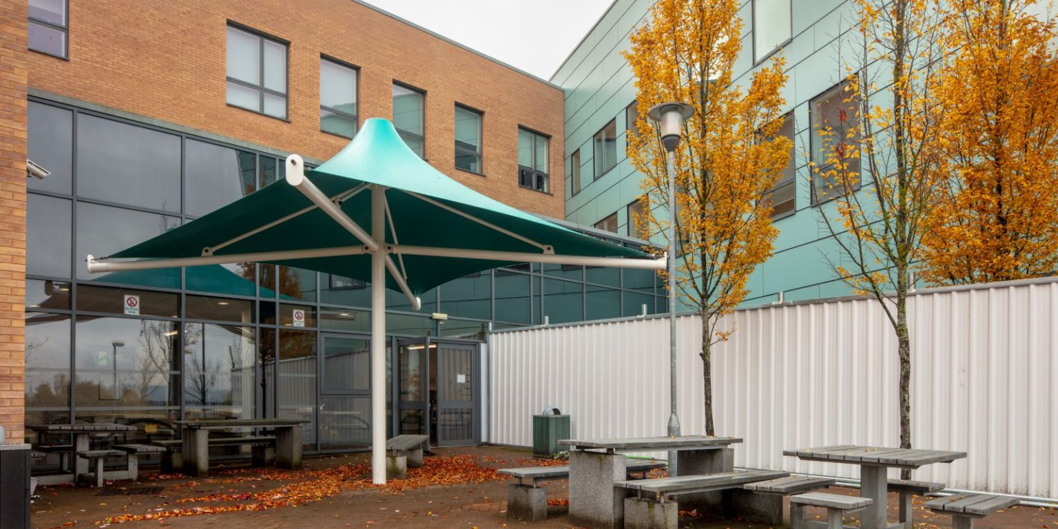 Leeds West Academy in West Yorkshire Adds Three Canopies | A&S ...