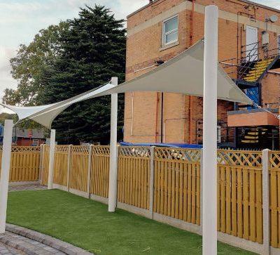 Shade Sail at Tickhill Road Hospital in Doncaster | A&S Landscape A&S ...
