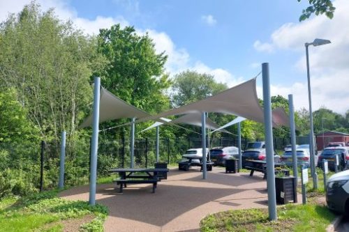 St Asaph Police Station in Denbighshire Finds Shade Sail | A&S ...