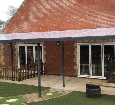 Outdoor Shelter at Scarning Pre-School in Scarning | A&S Landscape A&S ...