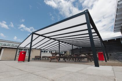 Impressive Playground Shelter installed at Carnforth High School | A&S ...