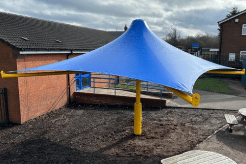Playground Shelter Installed at Delves Junior School in Walsall | A&S ...