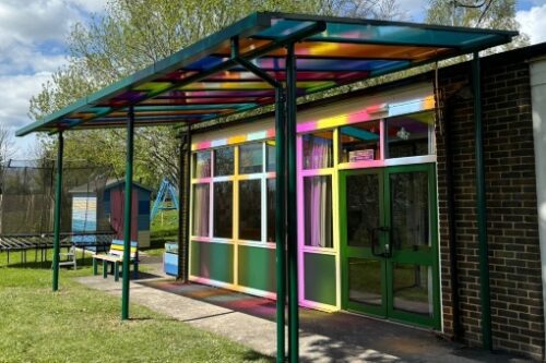Rainbow Roof Canopy Installed at Bluebell’s Short Break Unit in Kent ...